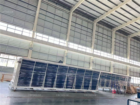 V-Type Dry Cooler With A Capacity Of 1.5 MW - Changzhou Vrcoolertech ...