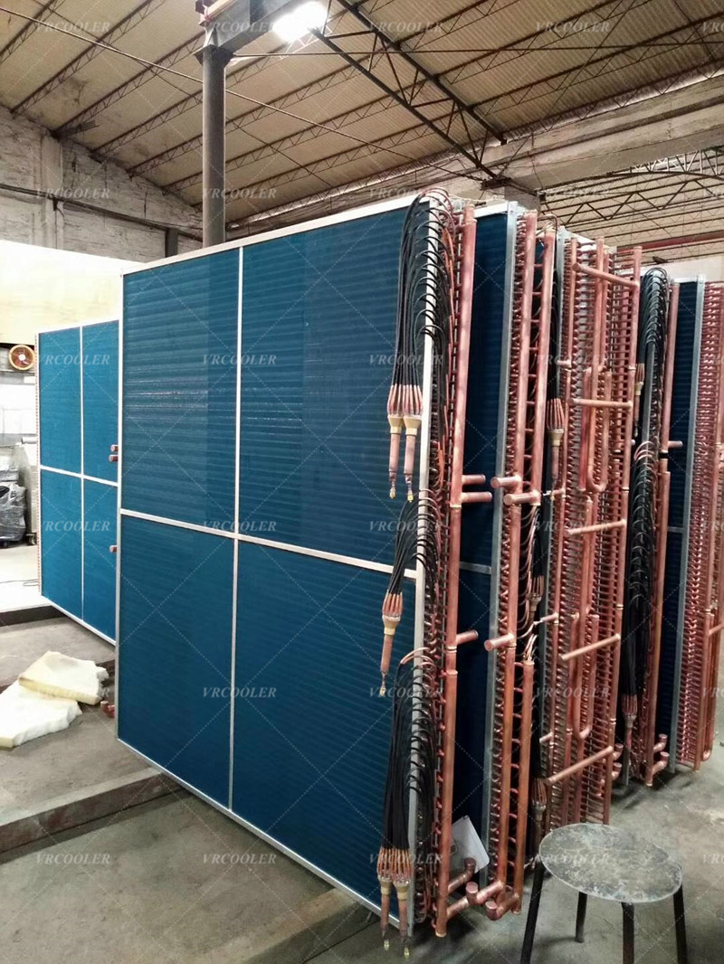 Custom Made Water Coil Fin Evaporator for 10HP Water Chiller ...