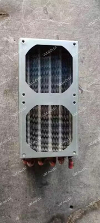 5set copper tube aluminum fin air cooled condense with fans are in ...