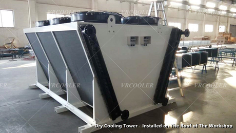 Dry Cooling Tower - Installed on The Roof of The Workshop - Changzhou ...