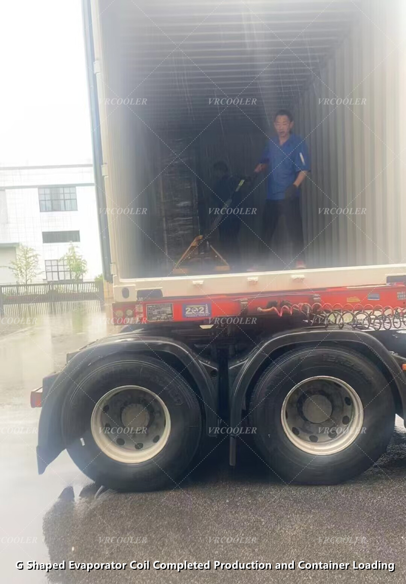 G Shaped Evaporator Coil Completed Production And Container Loading ...