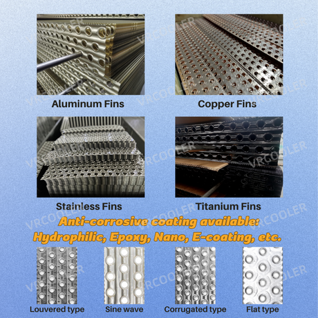 What types of fin shapes are there in tube and fin heat exchangers ...