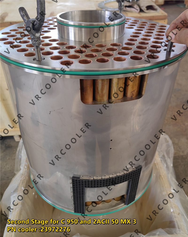 CENTAC AIR COMPRESSOR MODEL 0950553S PN cooler : 68210624 Second stage ...