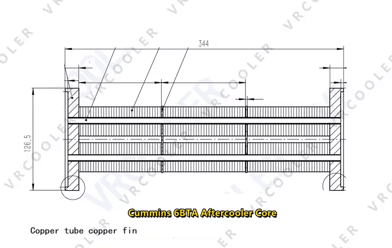 Aftercooler for Cummins Marine Engine - Buy Air Compressor Cooler ...
