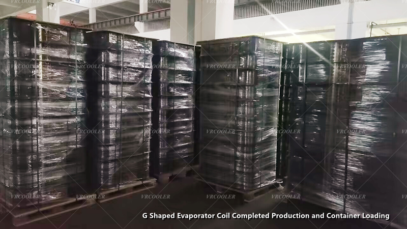G Shaped Evaporator Coil Completed Production And Container Loading ...